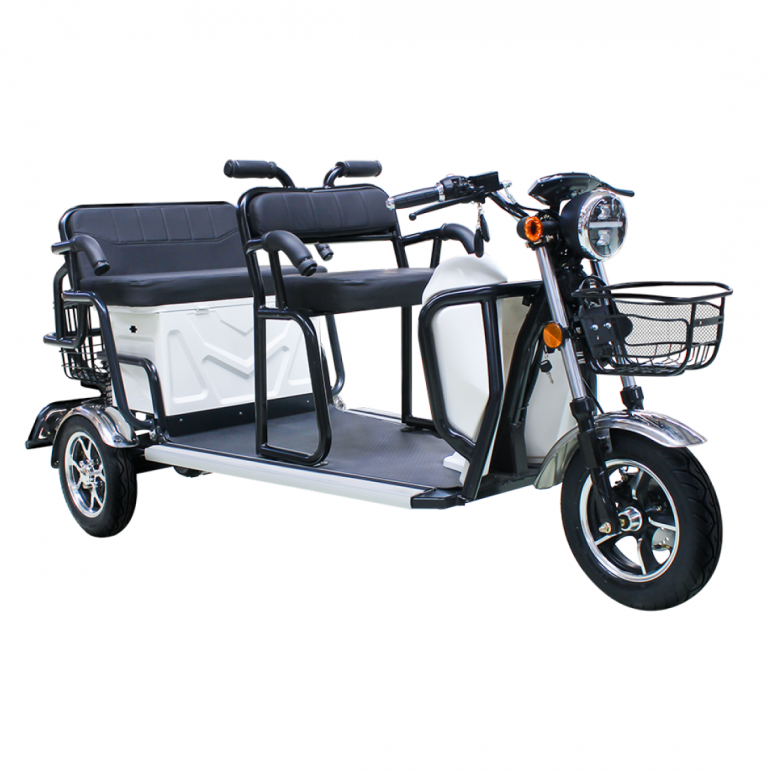 Elektrikli Üç Tekerlekli Motosiklet – Yolcu Taşıma Aracı – 3 Kişilik ...